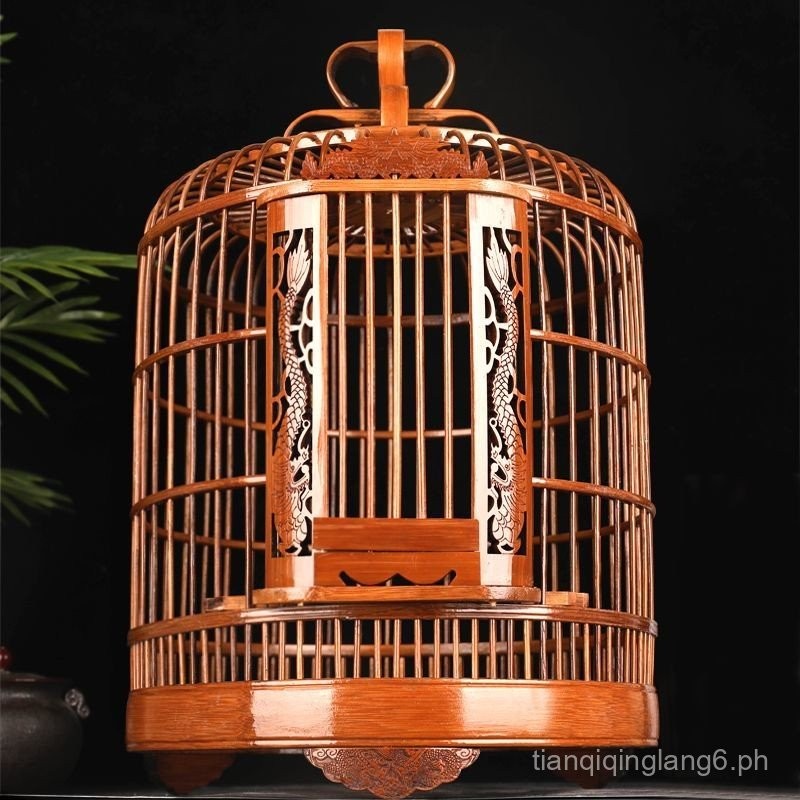 Large Bird Cage Full Set Bamboo Cage Old Bamboo Made for Starlings ...