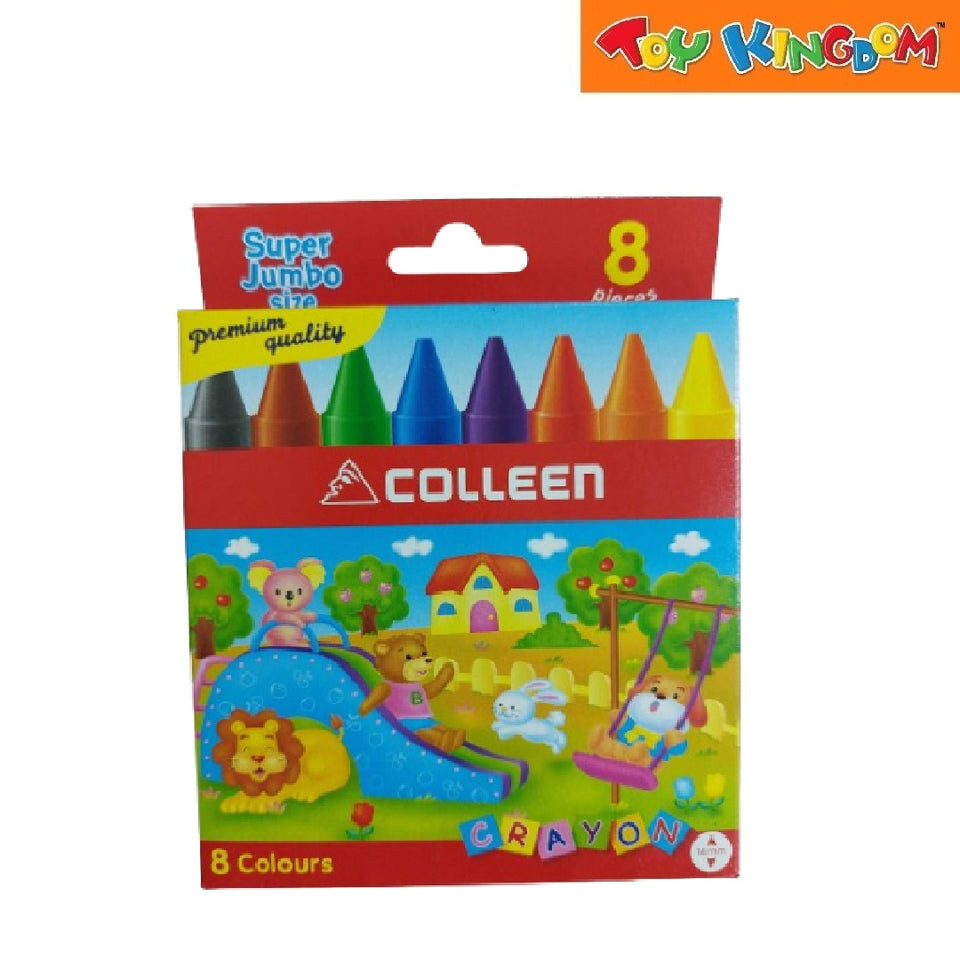 Colleen 8 Colors Super Jumbo Size Premium Quality Crayon | Shopee ...