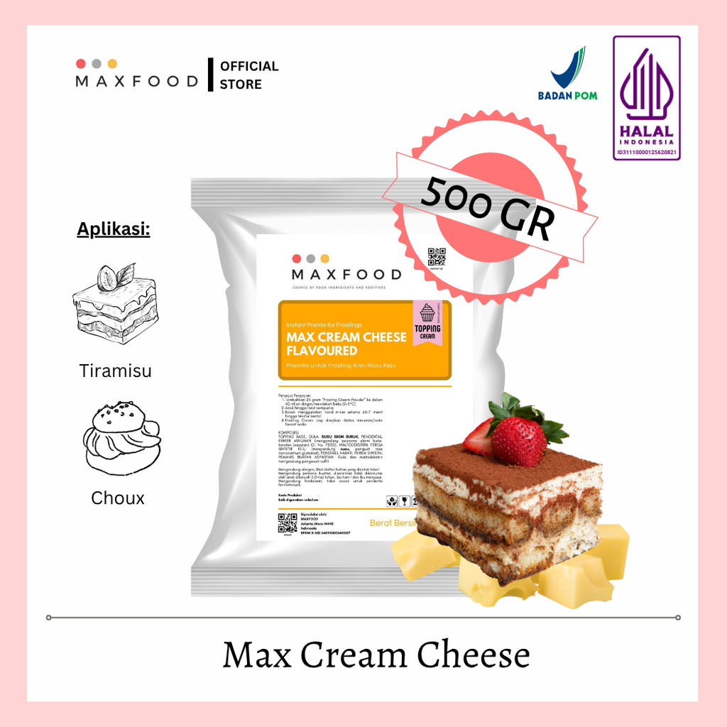 MAXFOOD - Max Cream Cheese / Cheese Flavored Cream Topping 500 GR ...