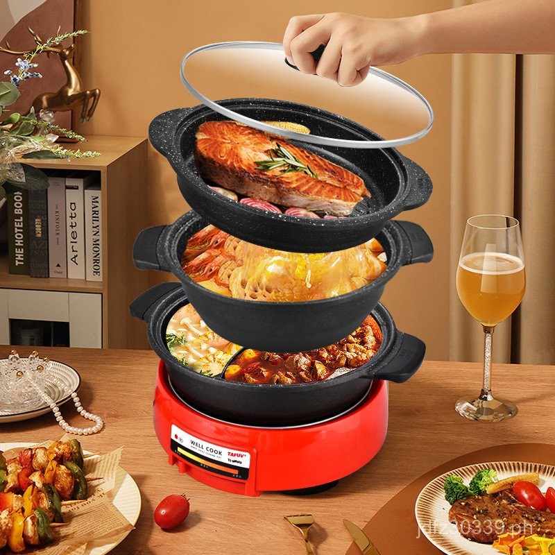 TC8800Korean Electric Hot Pot Grill Authentic Multifunctional Large ...