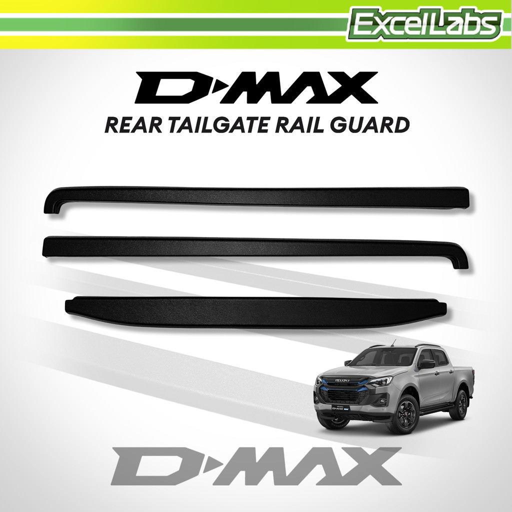 Isuzu DMAX D-MAX 2024 to 2025 Rear Tailgate Rail Guard or Rail Liner ...