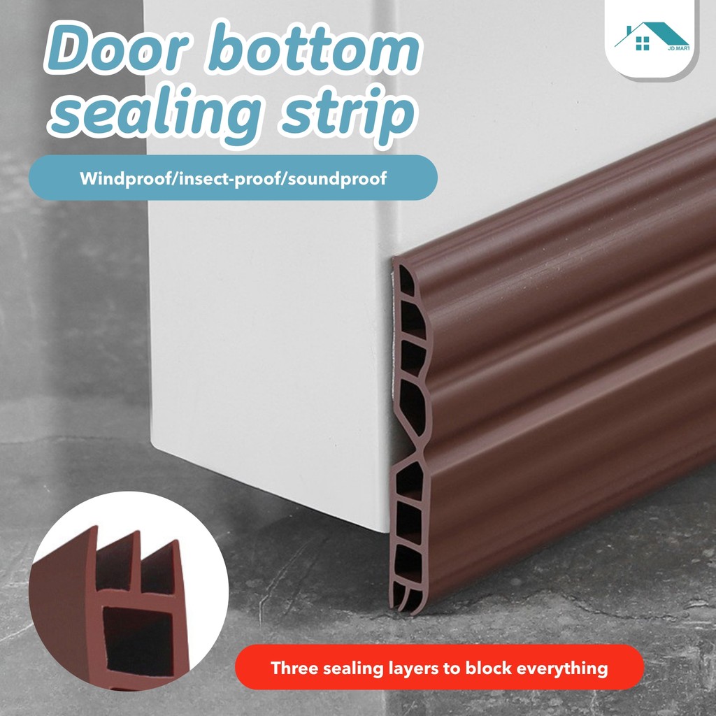 Soundproof Gap Blocker PVC Door Seal Strip Portable Dust Blocker ...