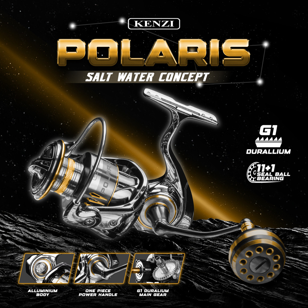 REEL KENZI POLARIS SW Premium Reel Dural Gear | Shopee Philippines