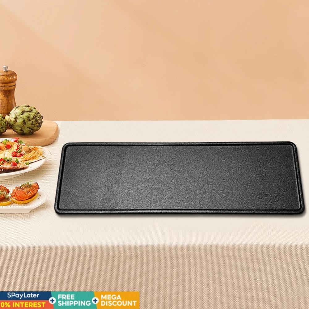 15.1 X 4.7in Cast Iron Griddle for Stovetop Flat Top Griddle ...