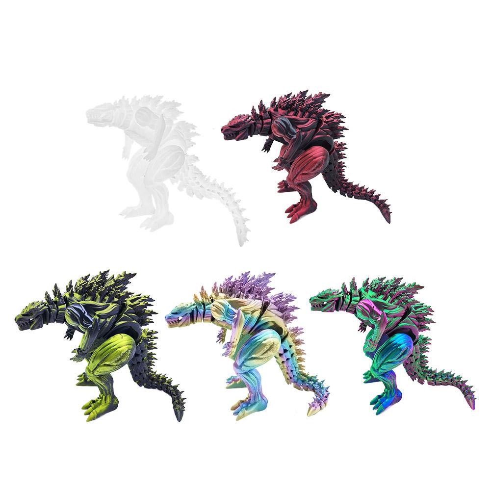 3d Printed Muscle Godzilla Toy Monster Movable Joint Creative Model ...