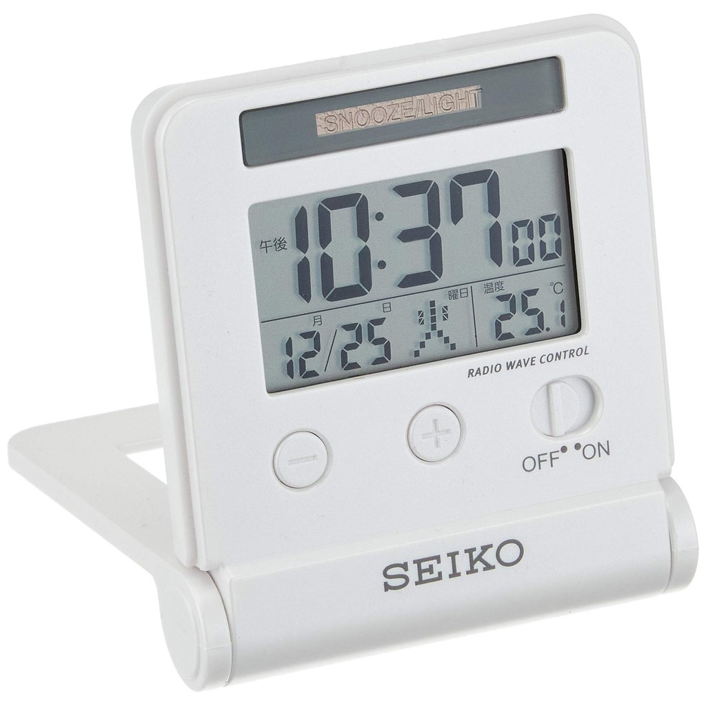Seiko Clock Traveler Atomic Digital Alarm Clock with Auto Light ...