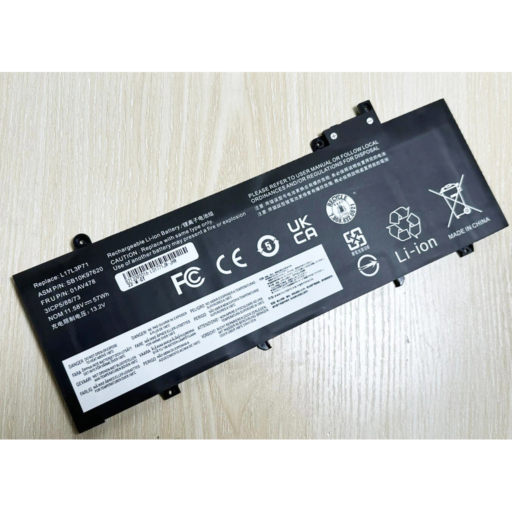 New L17L3P71 Laptop Battery For Lenovo ThinkPad T480S Series L17M3P71 ...