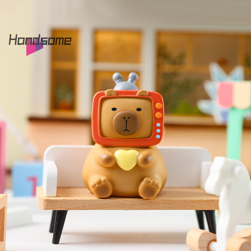 Handsome- 1Pcs Capybara Figure Blind Box Simulation Capibara Kawaii ...