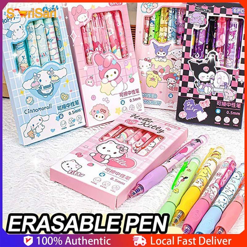New Japan cartoon Sanrio erasable biros 0.5mm Kuromi ST neutral pen ...
