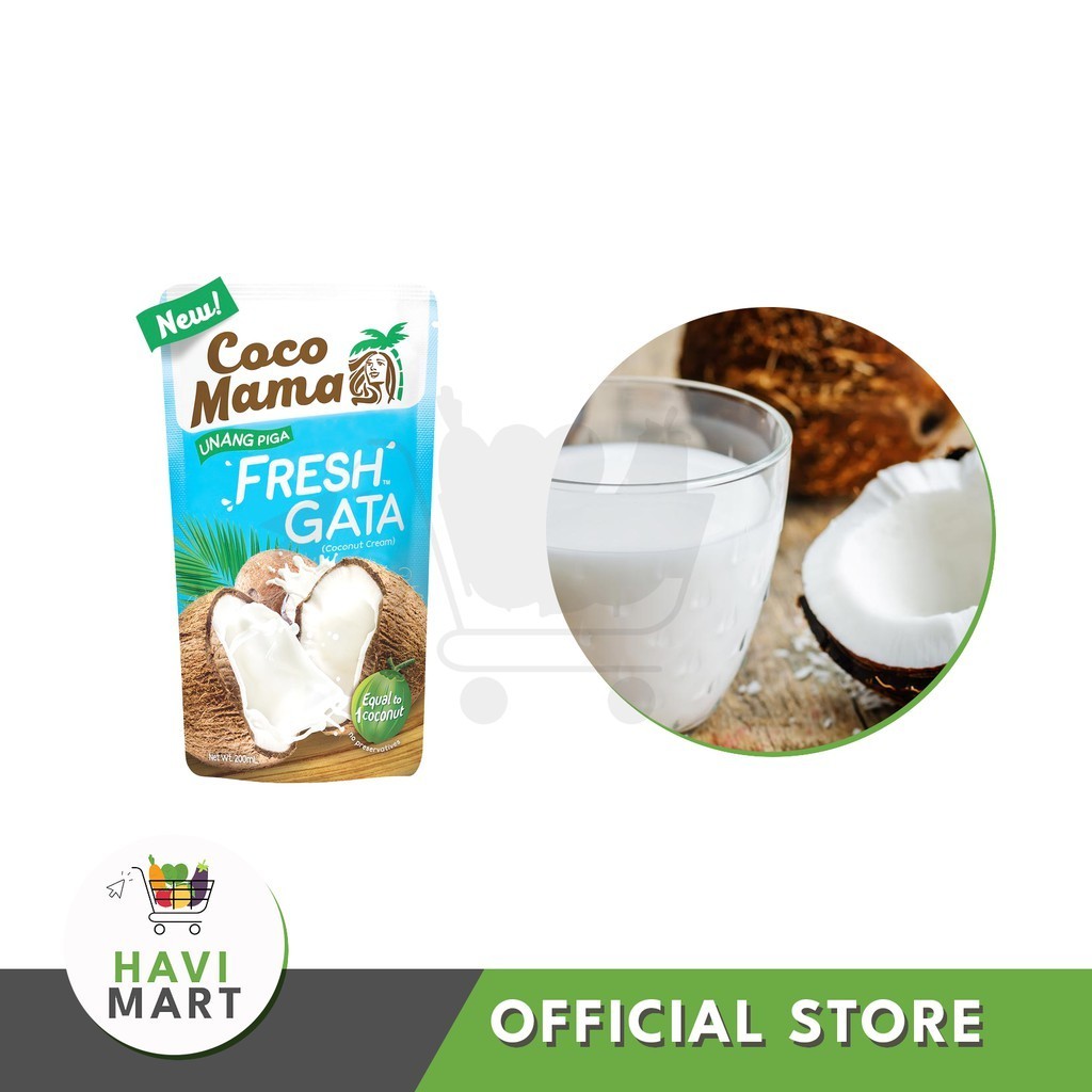 Coco Mama Unang Piga Fresh Gata Coconut Cream 200ml HAVI SHOP | Shopee ...