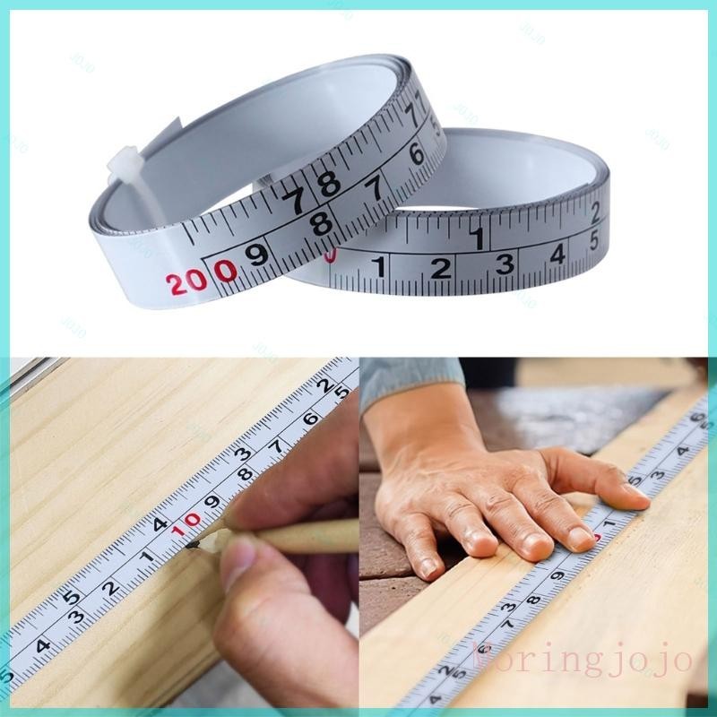 JoJo 1m 2m Workbench Ruler Adhesive Tape Measure Inch Metric Double ...