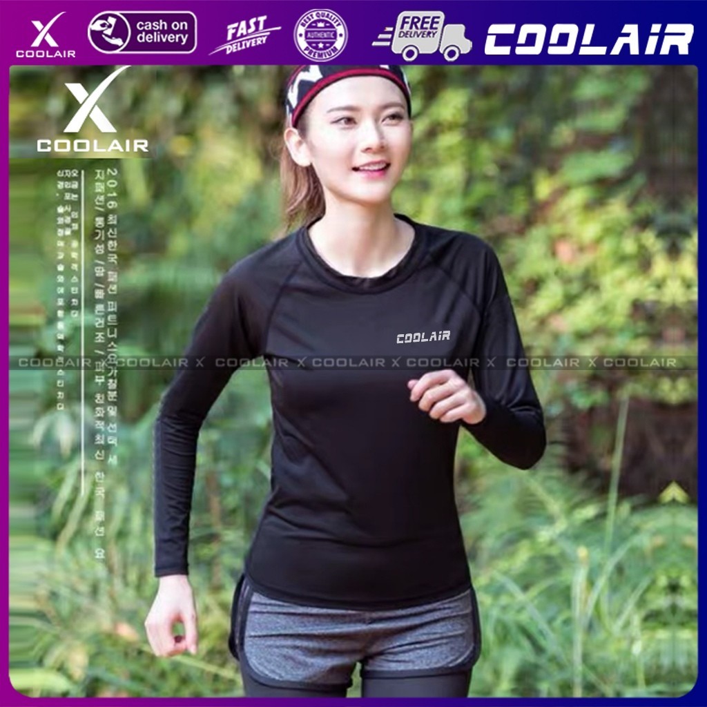 COOLAIR Dri-Quik Women Compression Shirt For Running /Jogging/Yoga/Out ...