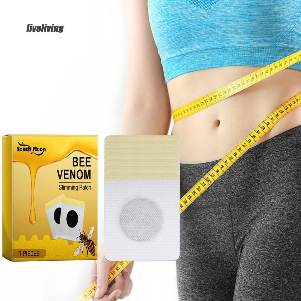 7 Pcs Bee Venom Slimming Patch Belly Patch Lymphatic Care Patch for ...