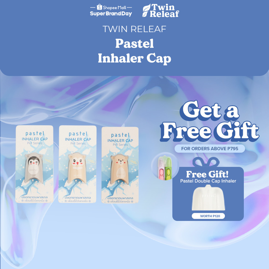 Twin Releaf Inhaler Cap [Polar Bear, Owl, Penguin Design] | Shopee ...