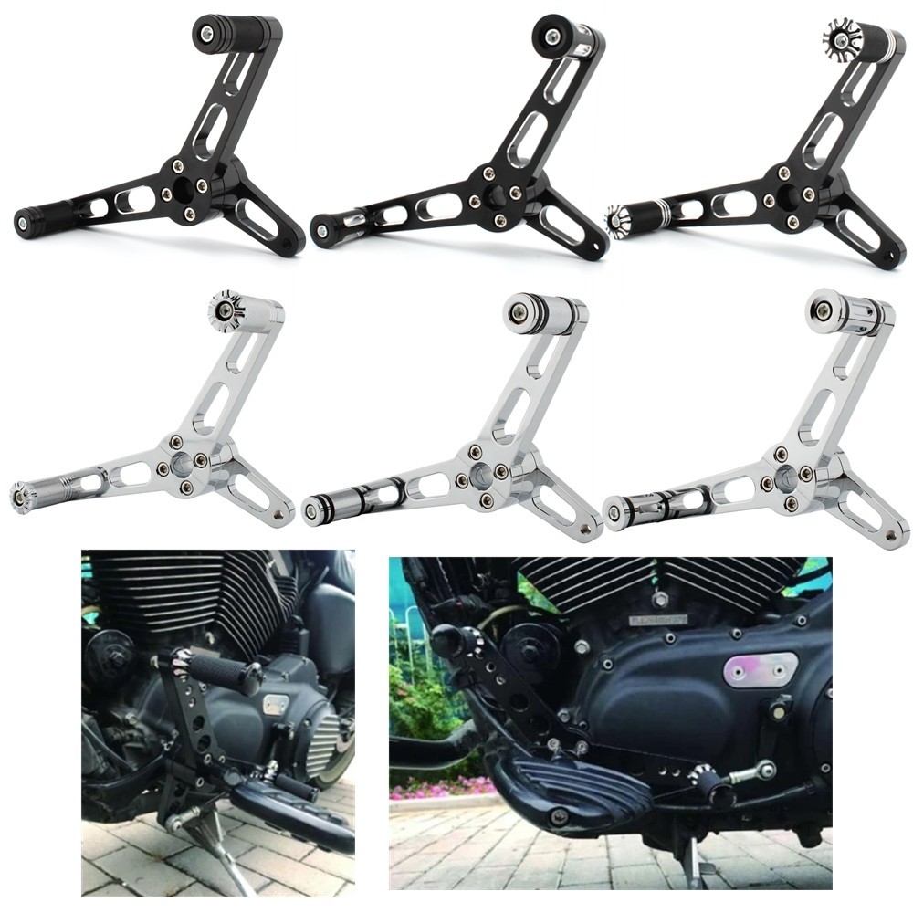 Motorcycle Shift Lever Shifter Pegs Heel Toe CNC Pedal Forward Controls ...