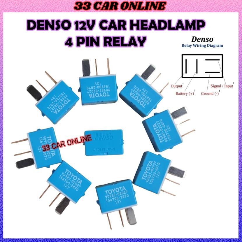 DENSO 4 Pin Head Lamp Relay/Power Relay | Shopee Philippines