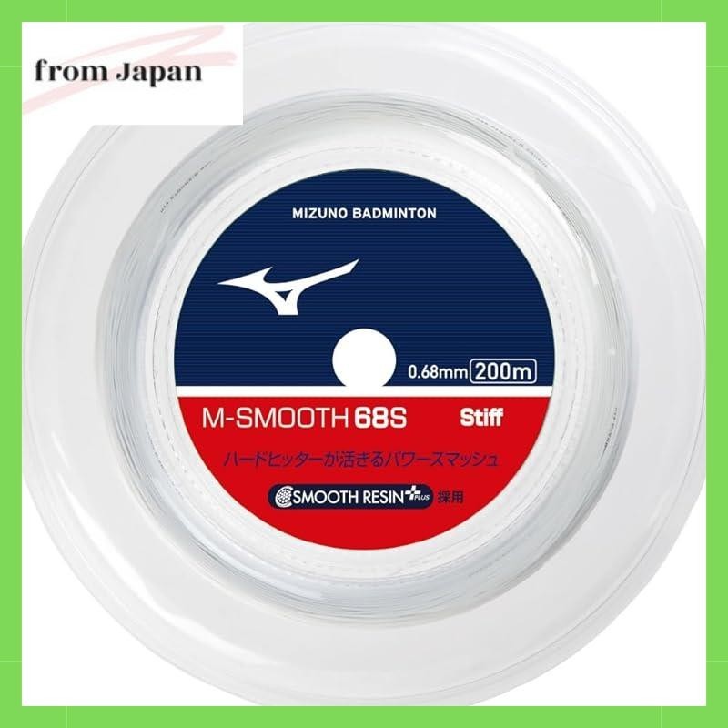 MIZUNO M-SMOOTH 68S (200m) Badminton Strings Gut 73JGA252 White ...