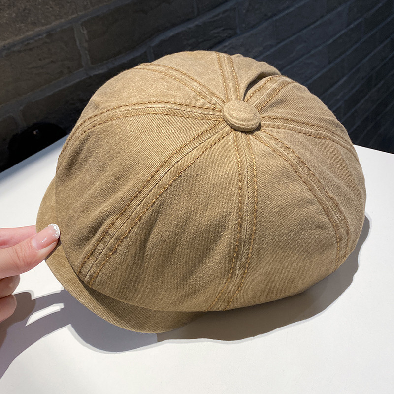 Literary Retro Forward Hat Men Women All-Match Cowboy Beret Look Face ...