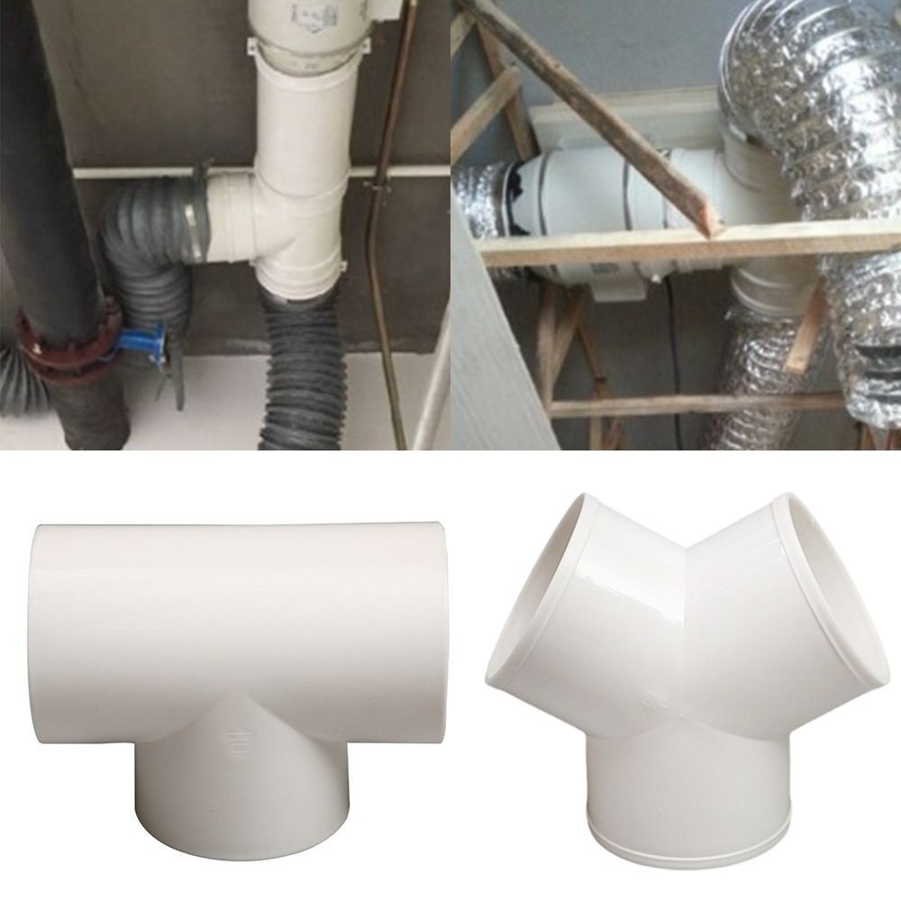 100/150/200mm Ducting T/Y Duct Connector Quick Ventilation Tube Joint ...