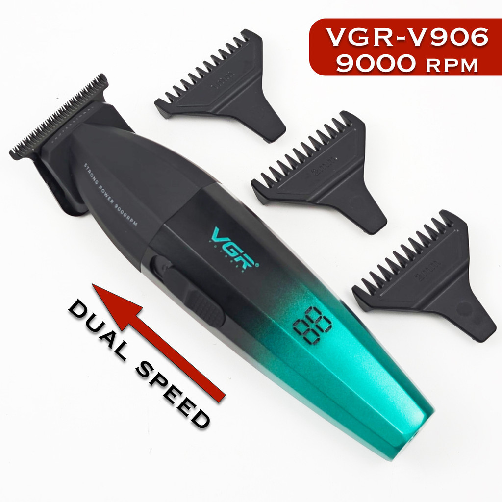 VGR V906 Hair Salon Professional Barber Trimmer 9000RPM 5V Motor Electric Push Hair Clipper Oil ...