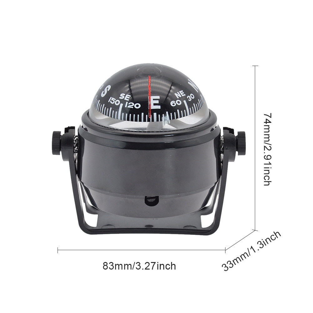 Ball Shaped Nautical Compass Sea Pivoting Marine Boat Compass for Car ...