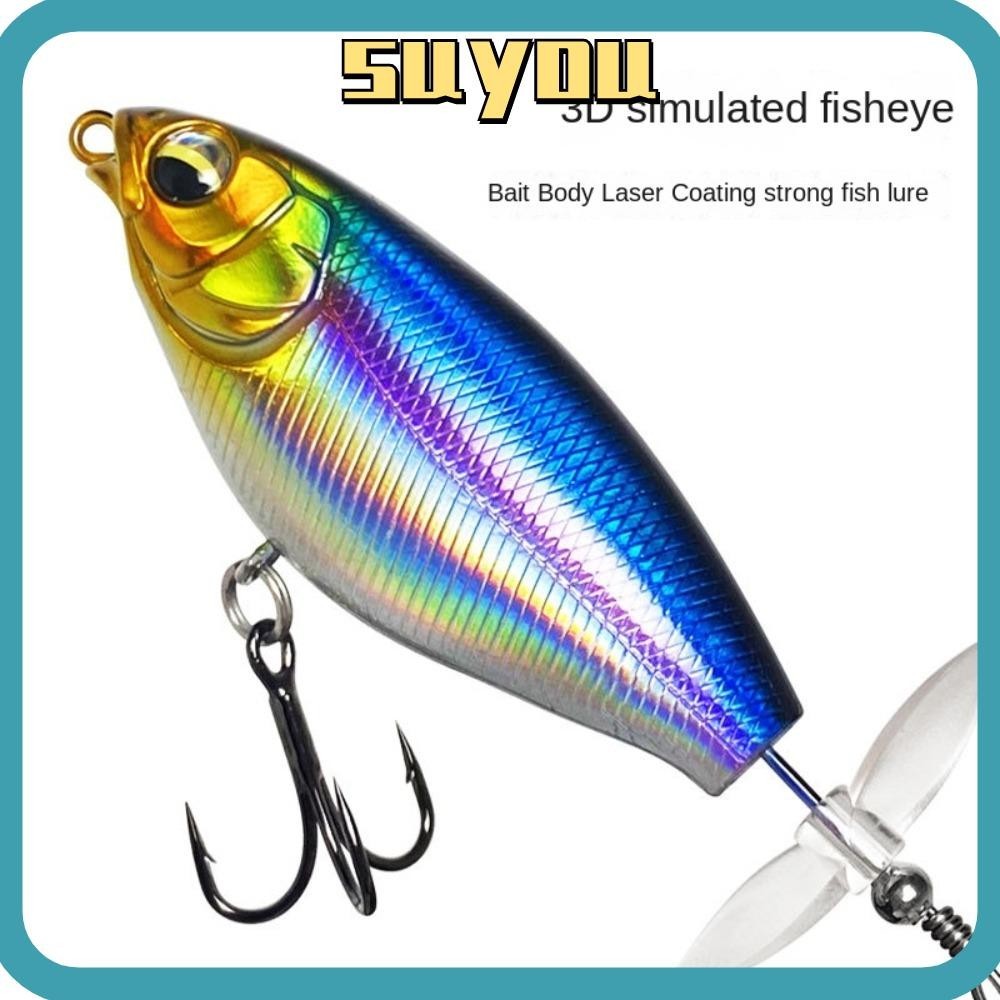 SUYO Propeller Warbler Lure, 7cm/6g 9cm/11g Floating Surface Bait, 2024 ...