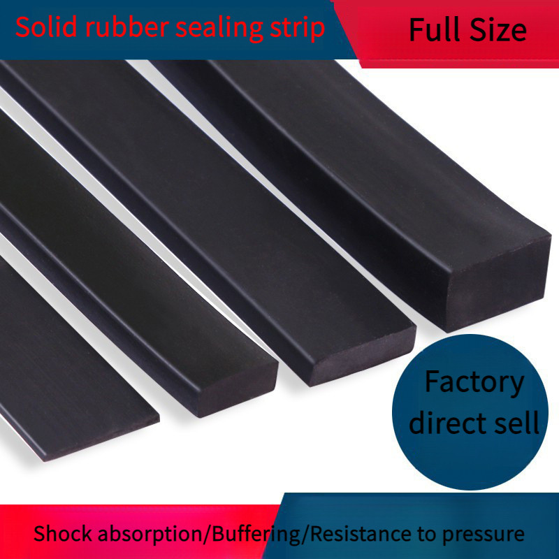Multi Size Black Solid NBR Nitrile Rubber Seal Gasket Strip Cord Square ...