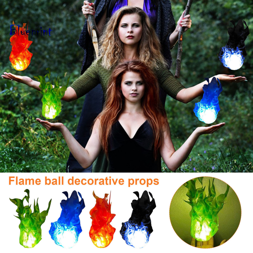 Floating Fireball Prop Handheld Fireball Decoration Spooky Halloween ...