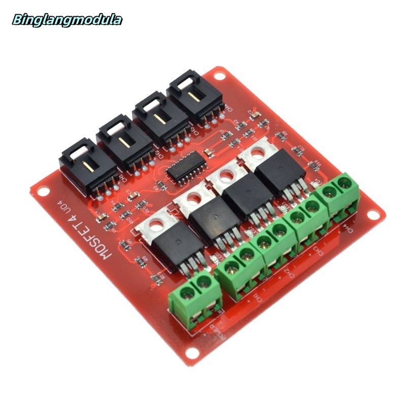 Four Channel 4 Route MOSFET Button IRF540 V4.0+ MOSFET Switch Module ...