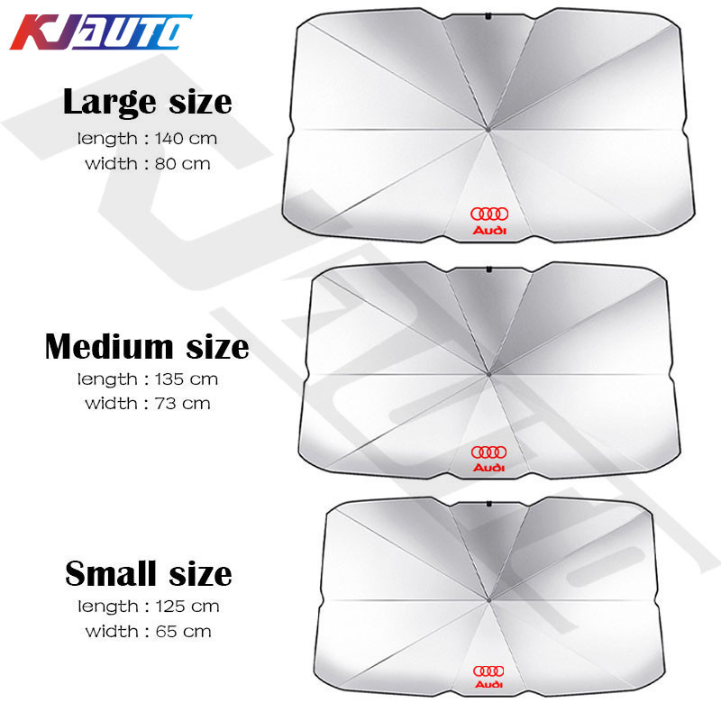 Audi Car windshield Sunshade Umbrella Protector Parasol Foldable Sun ...