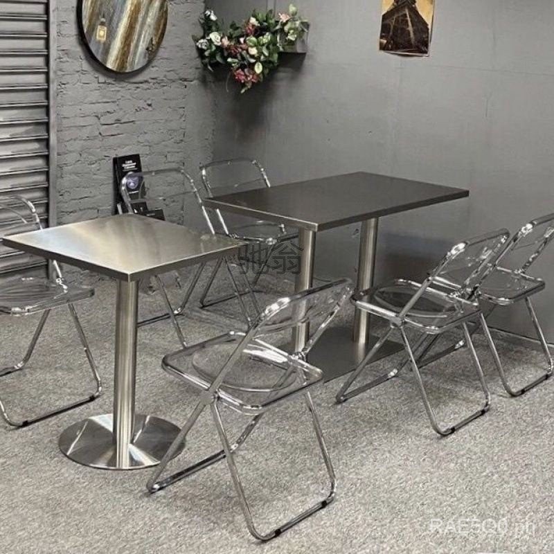 Thick Stainless Steel Folding Table Fast Food Snack Shop Factory ...