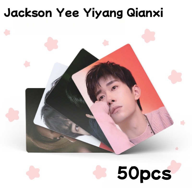 50pcs TFBOYS Hologram Laser Lomo Cards ‌Karry Wang Junkai Jackson Yee Yiyang Qianxi Photocards ...