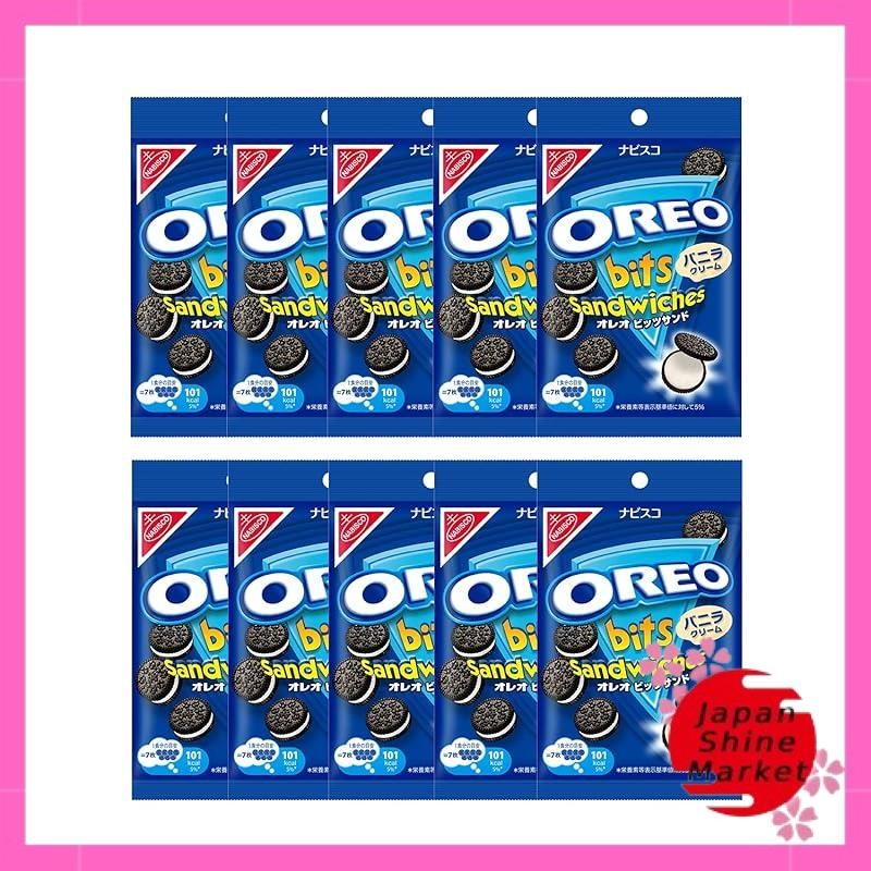 Nabisco Oreo Bits Sandwich Vanilla Cookie 65g x 10 bags | Shopee ...