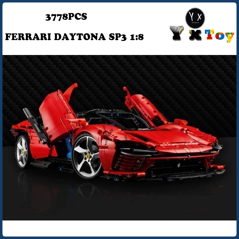 42143--Ferrari Daytona SP3 1:8 Mechanical building block toy boy ...