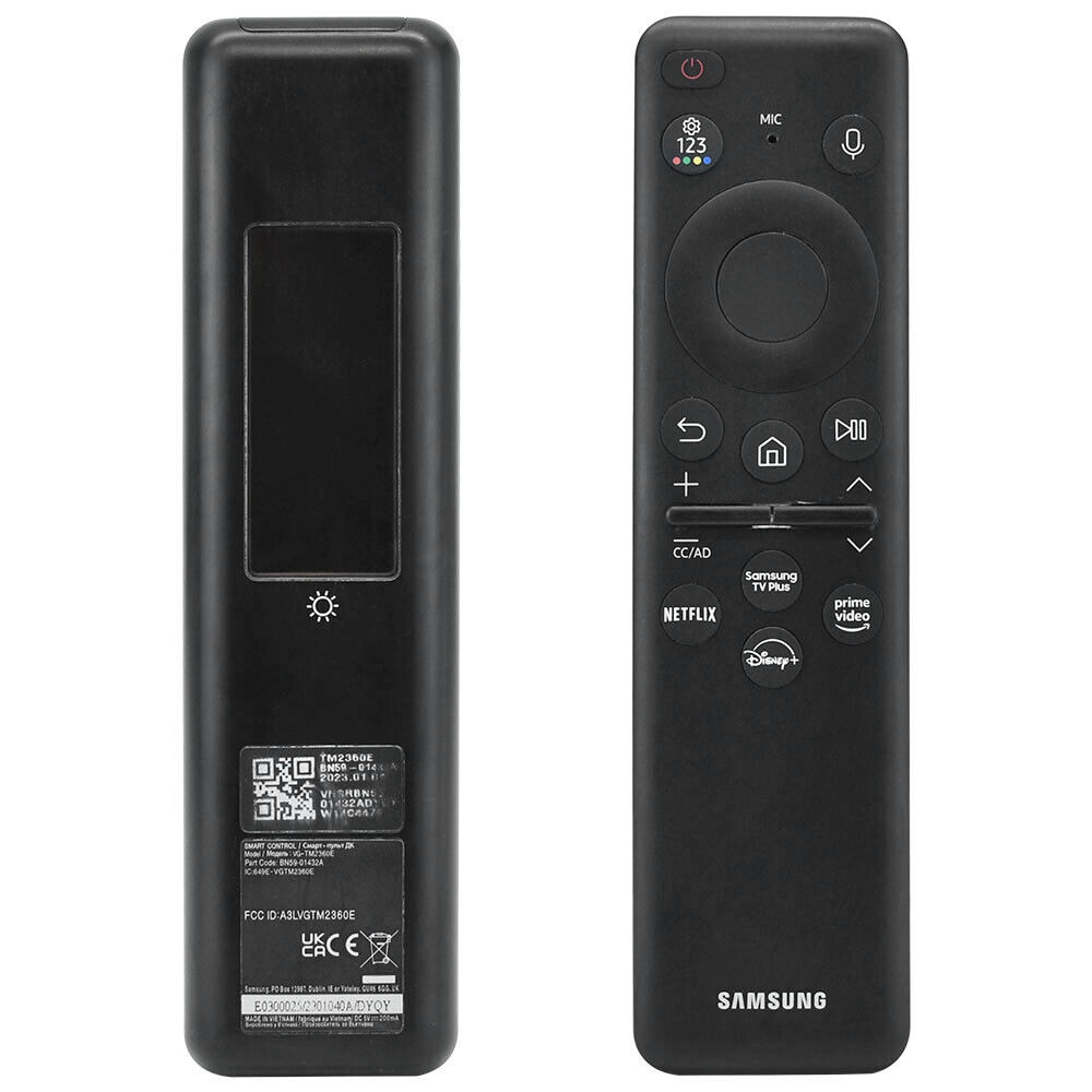 New BN59-01432A TM2360E Solar Cell Voice Remote For 2023 Samsung TV ...