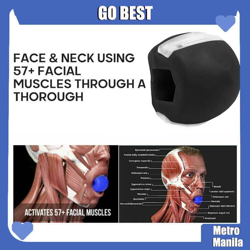 Chin Lifting JawLine Exerciser Ball jawline Jaw Muscle Exerciser Chew ...