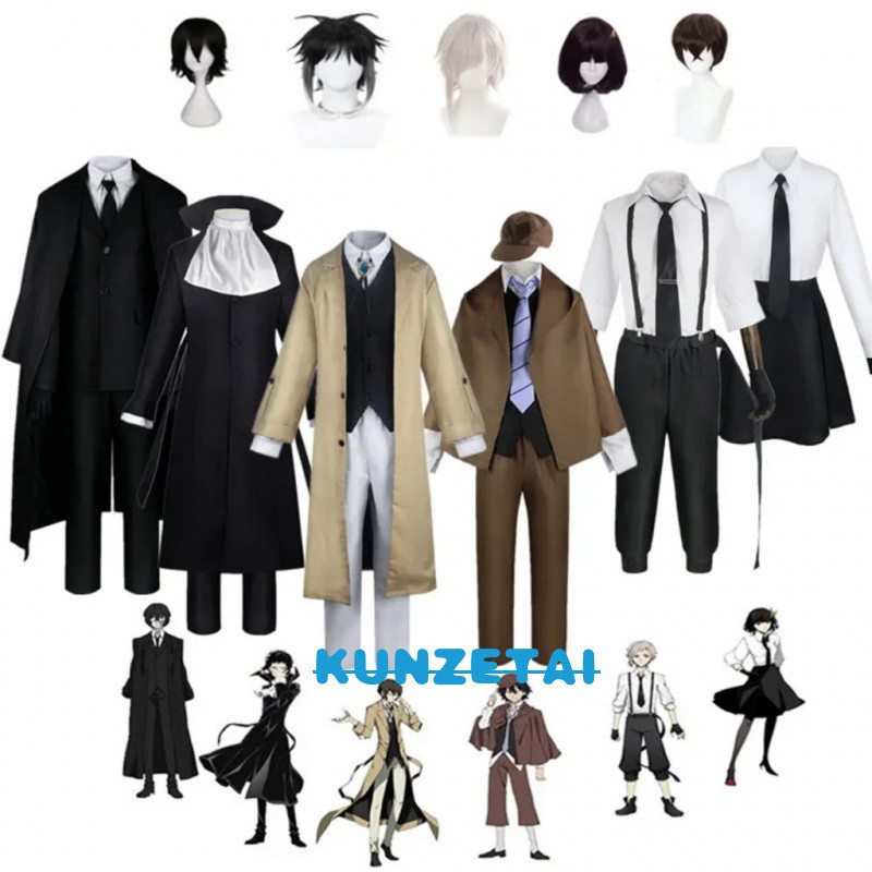 Anime Bungo Stray Dogs Chuya Nakahara Dazai Osamu Edogawa Rampo Cosplay ...