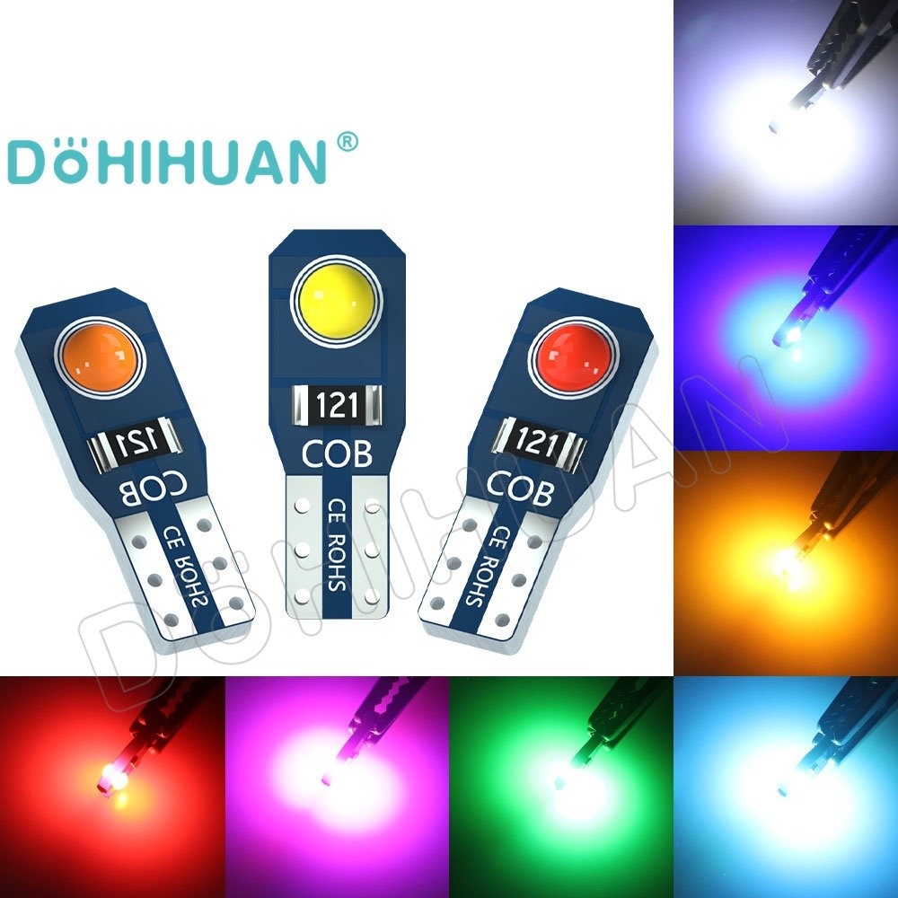 DOHIHUAN 5PCS 10PCS Car Interior Dashboard Led Light T5 W3W Warning ...