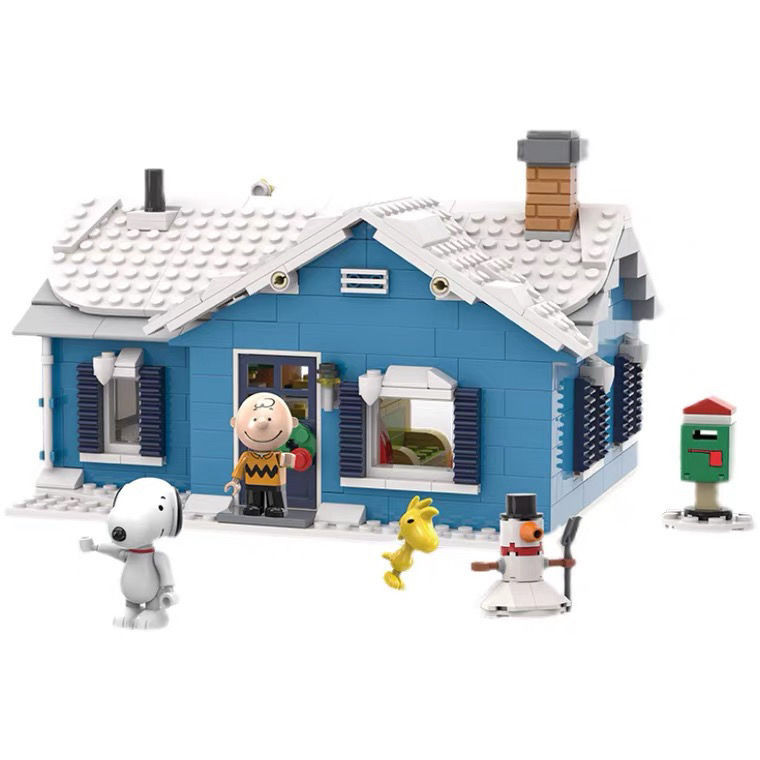 Snoopy snoopy snoopy snoopy Building Blocks Music Party Christmas Tree ...