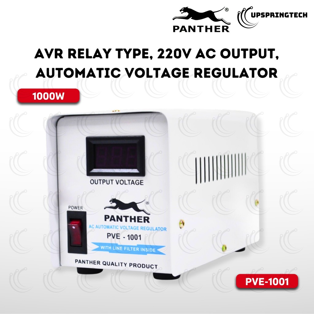 Panther Original PVE-1001 AVR Relay Type, 220V AC Output, Automatic ...
