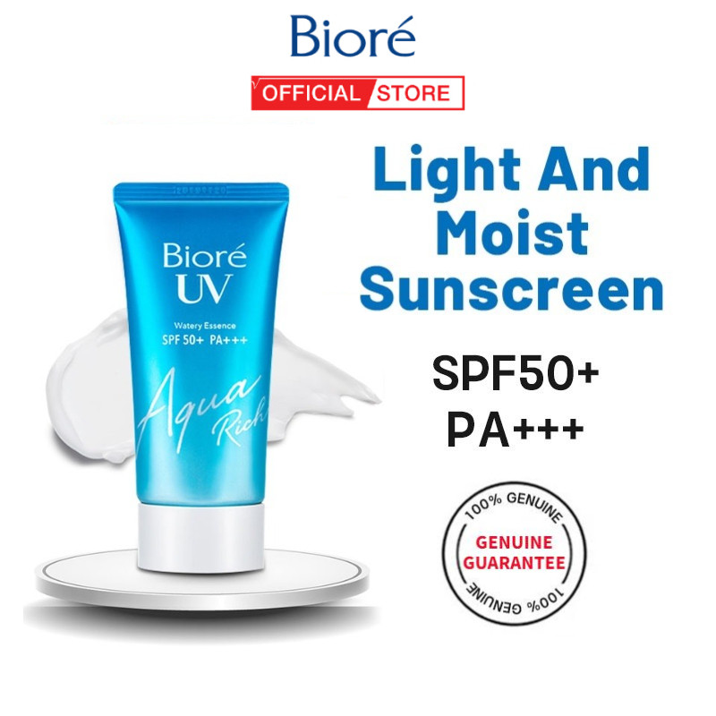 BIORE UV Aqua Rich Aqua Essence Water and Sweat Resistant Sunscreen ...