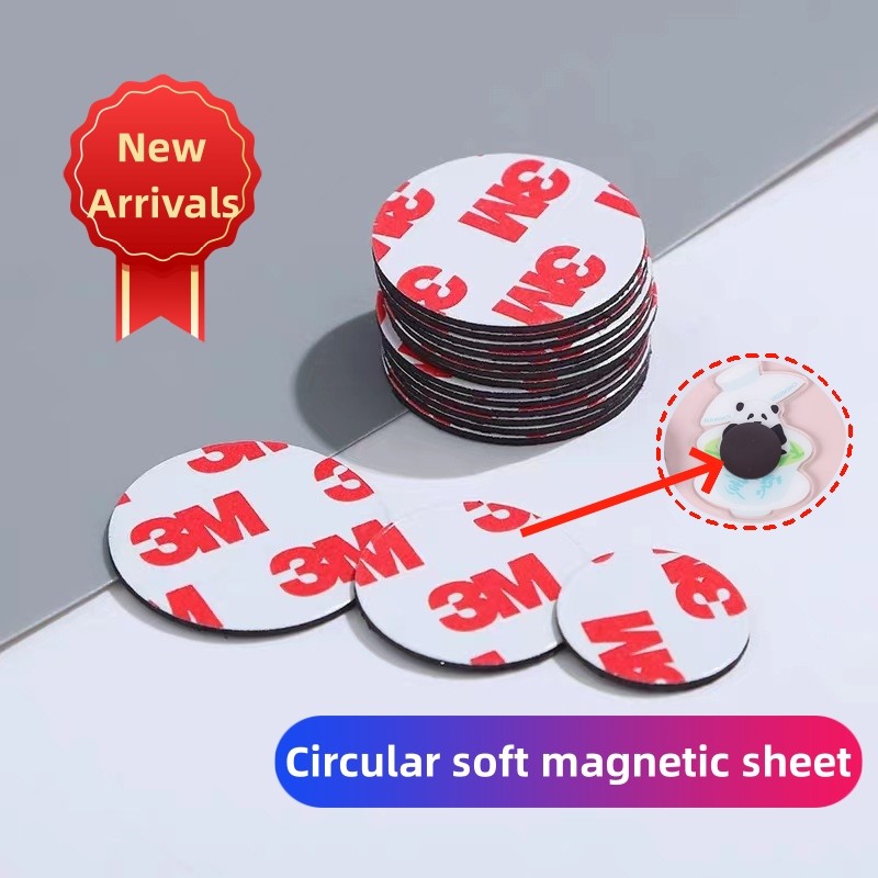 50/30/20/10 PCS Round Soft Magnetic Sheet Adhesive Magnetic Strip ...