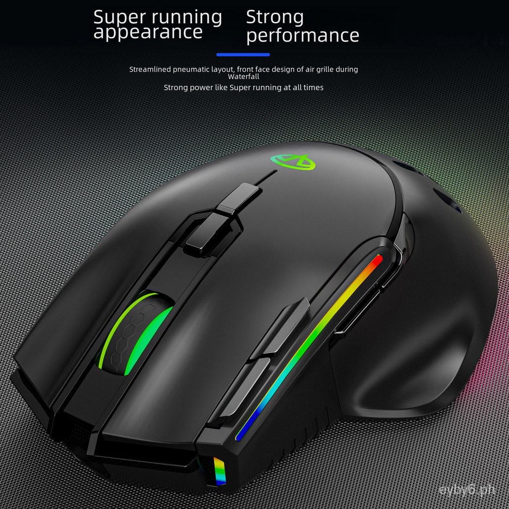 DARK ALIEN D4E-sports mouse RGBLuminous Rechargeable Office Notebook Wireless Gaming Mouse ...
