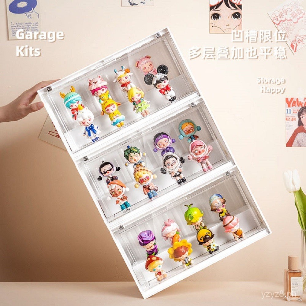 Pop Mart Hand-Made Blind Box Storage Box Dustproof Table Blind Box ...