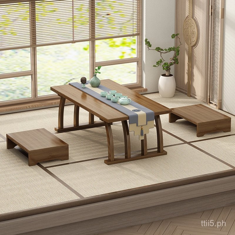 Chinese Style Bay Window Small Coffee Table Tatami Simple Window Sill ...