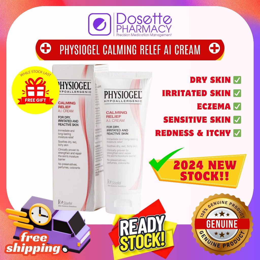 PHYSIOGEL CALMING RELIEF AI CREAM 100ml [EXP:09/25] SOOTHING GENTLE ON ...