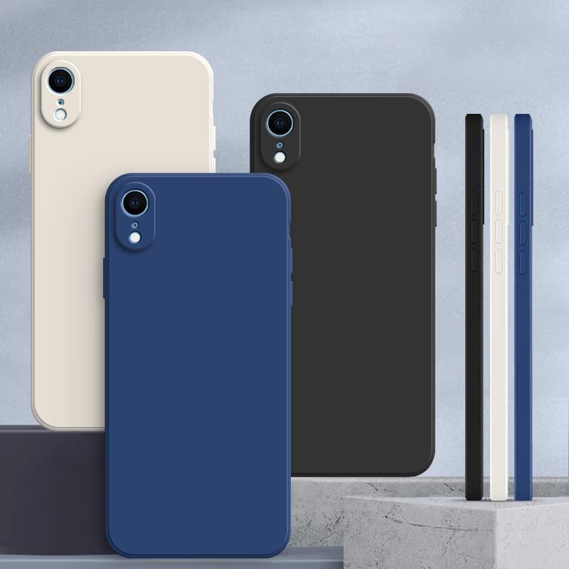 Case IPhone XR, solid color iPhone XR Simple plain color anti drop ...