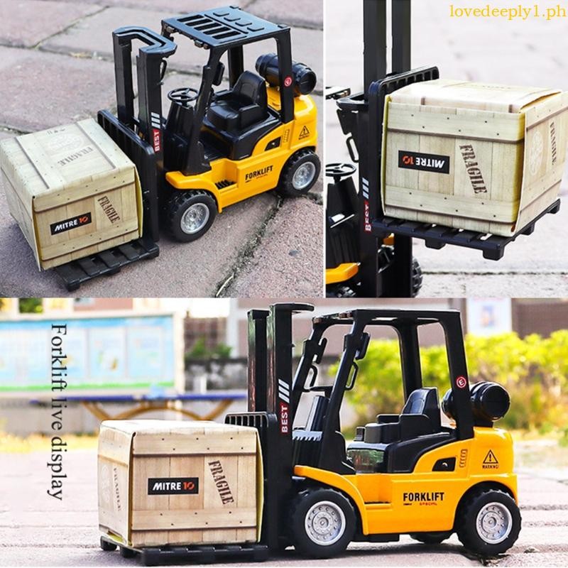 Love Forklift Truck Car Toy for w Simulation Cargo Manual Lift Pull ...