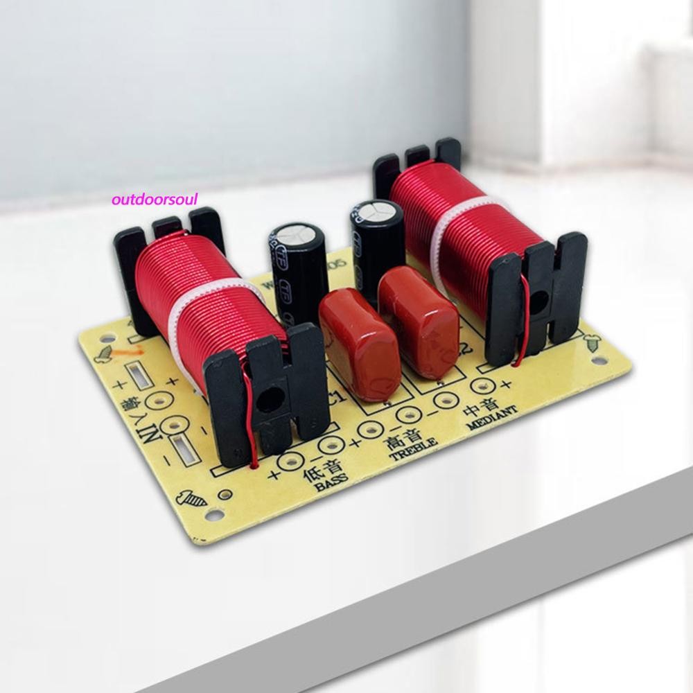 AU 3 Way Speaker Crossover Circuit Treble Midrange Bass Frequency Divider Kit [outdoorsoul.ph ...