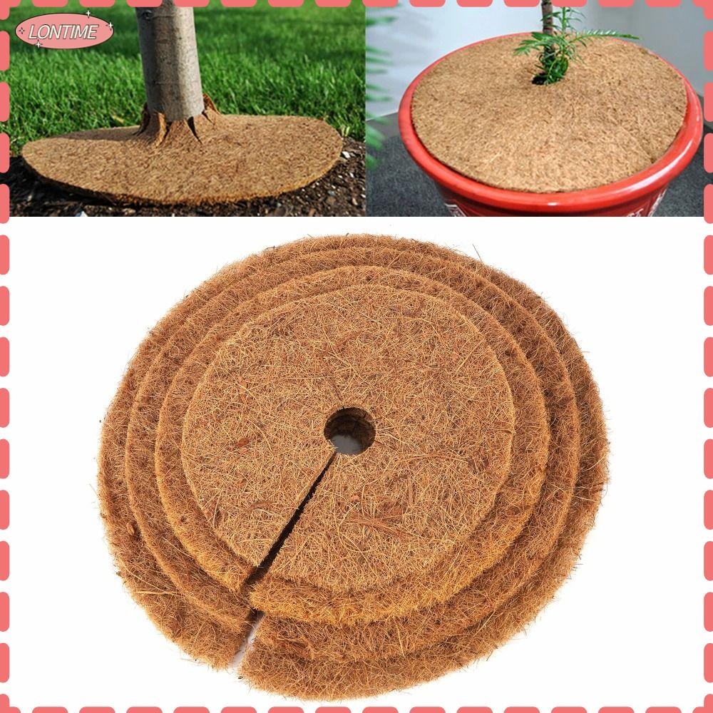 LONTIME STORE Flower Pot Disc Mat, Thick Natural Coconut Fiber Tree ...